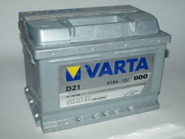 VARTA SILVER Dynamic 12V 561400060 (560170064), Аккумулятор автомобильный 12v VARTA D21 Silver ...